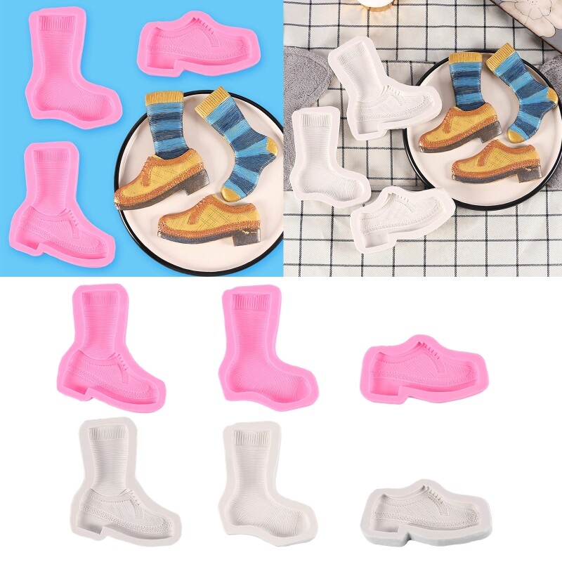Soap Molds Silicone Craft Mold Socks and Shoes Handmade DIY Resin ...