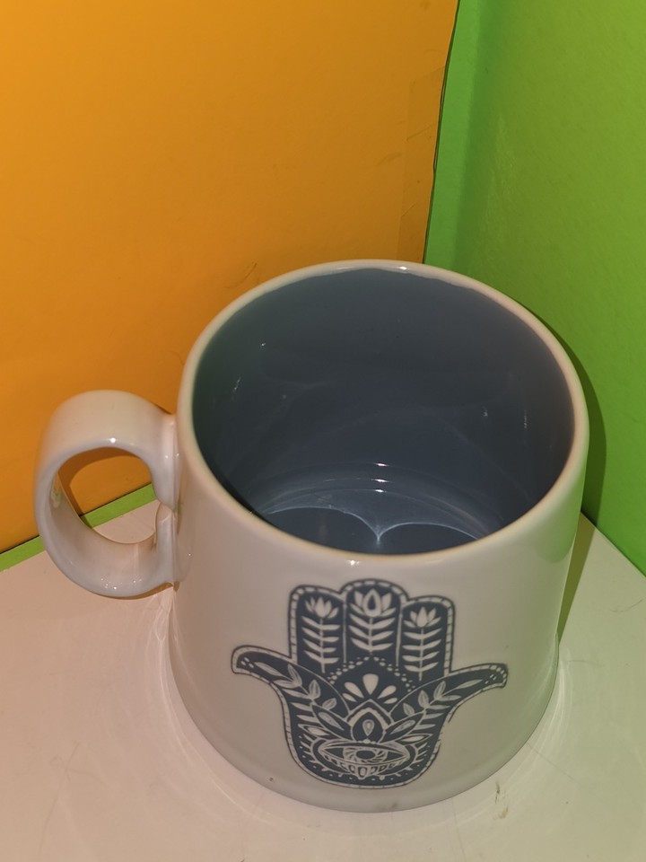 Evil Eye Hamsa Coffee Mug Hand of Fatima Henna Yogi PRIMA DESIGN (h) | eBay