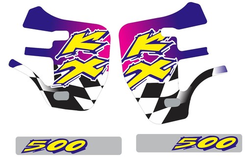 Shroud Graphics for 1988-2004 Kawasaki KX500 KX 500 Decals sticker | eBay