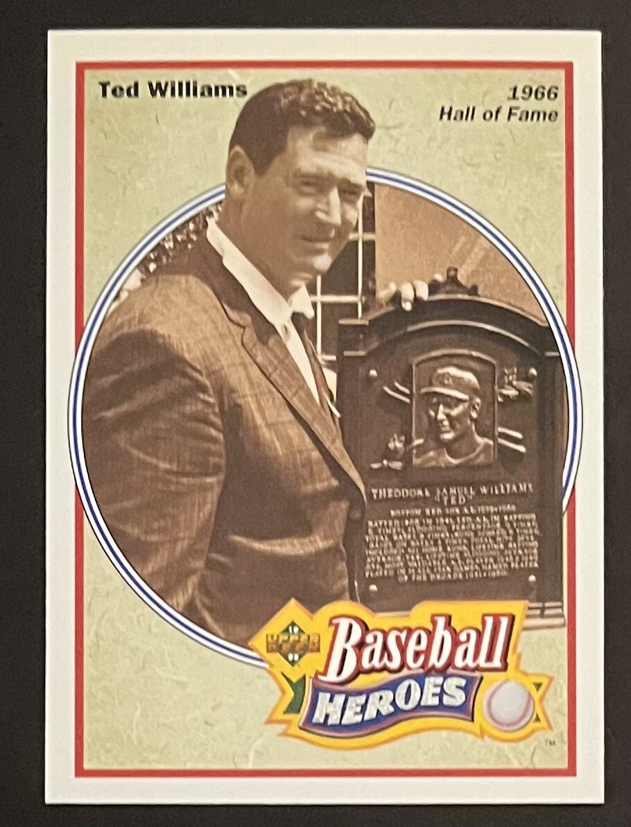 1991 UPPER DECK TED WILLIAMS BASEBALL HEROES #35 BOSTON RED SOX HOF | eBay