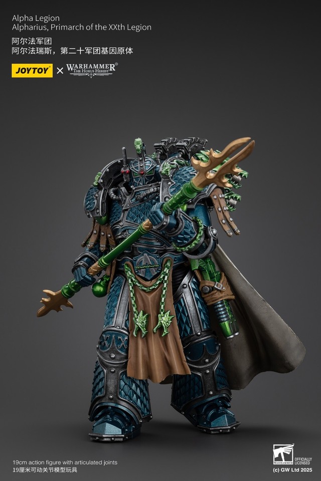 JOYTOY Action Figures Warhammer40K Alpha Legion Alpharius Primarch 1/18 ...
