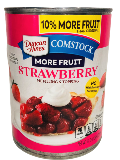 Comstock Strawberry Pie Filling/Topping - 21 oz - 2 pk for sale online ...