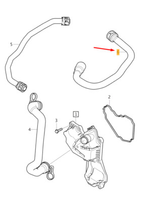 VOLVO V60 MK1 Crankcase Ventilation Hose 31316214 NEW GENUINE | eBay UK