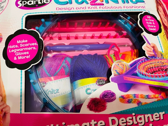 Kids Knitting Set Starter Kit Toy Wool Crafts Art Knit Children Girl ...