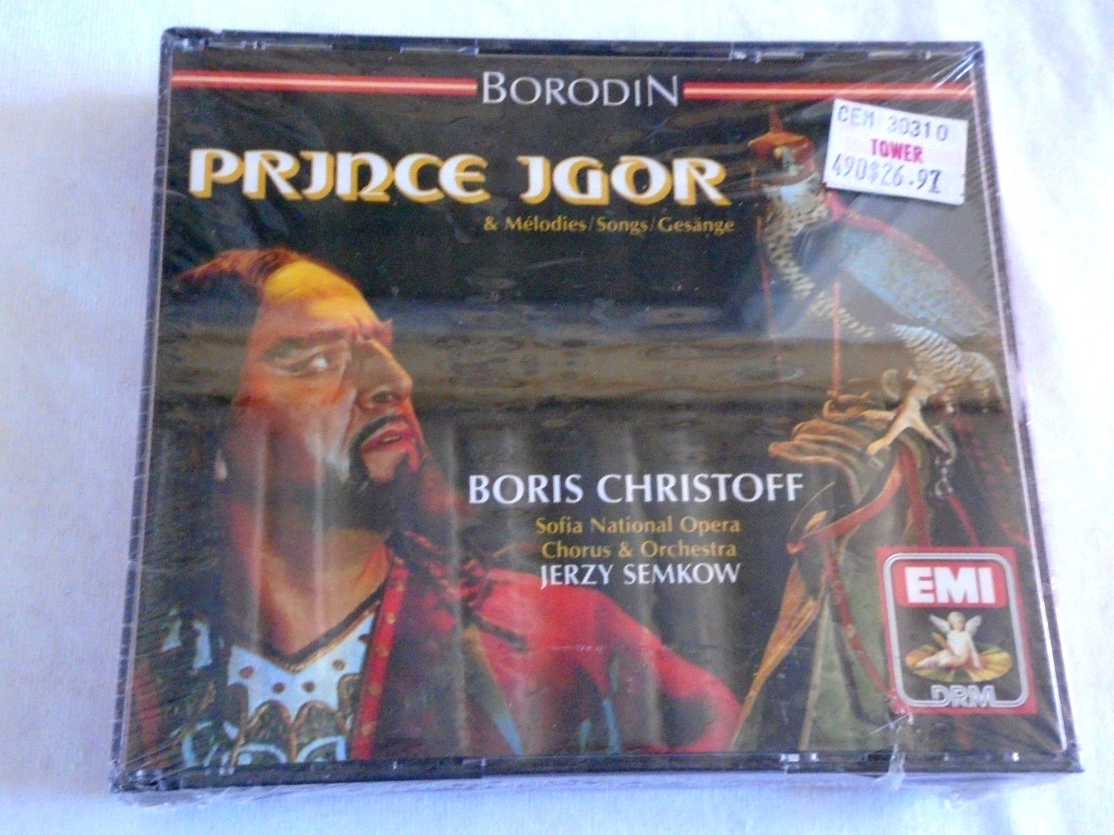 RARE 3 CD - BORODIN - PRINCE IGOR - CHRISTOFF/SEMKOV (1990) EMI DRM ...