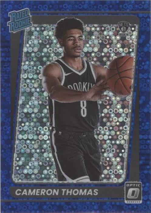 2021-22 Panini Donruss Optic - Rated Rookie Cameron Thomas #153 Blue ...