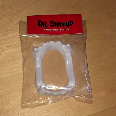 Dr Shroud The Animated Series Vampire Teeth Earworm Media Fake Plastic ...