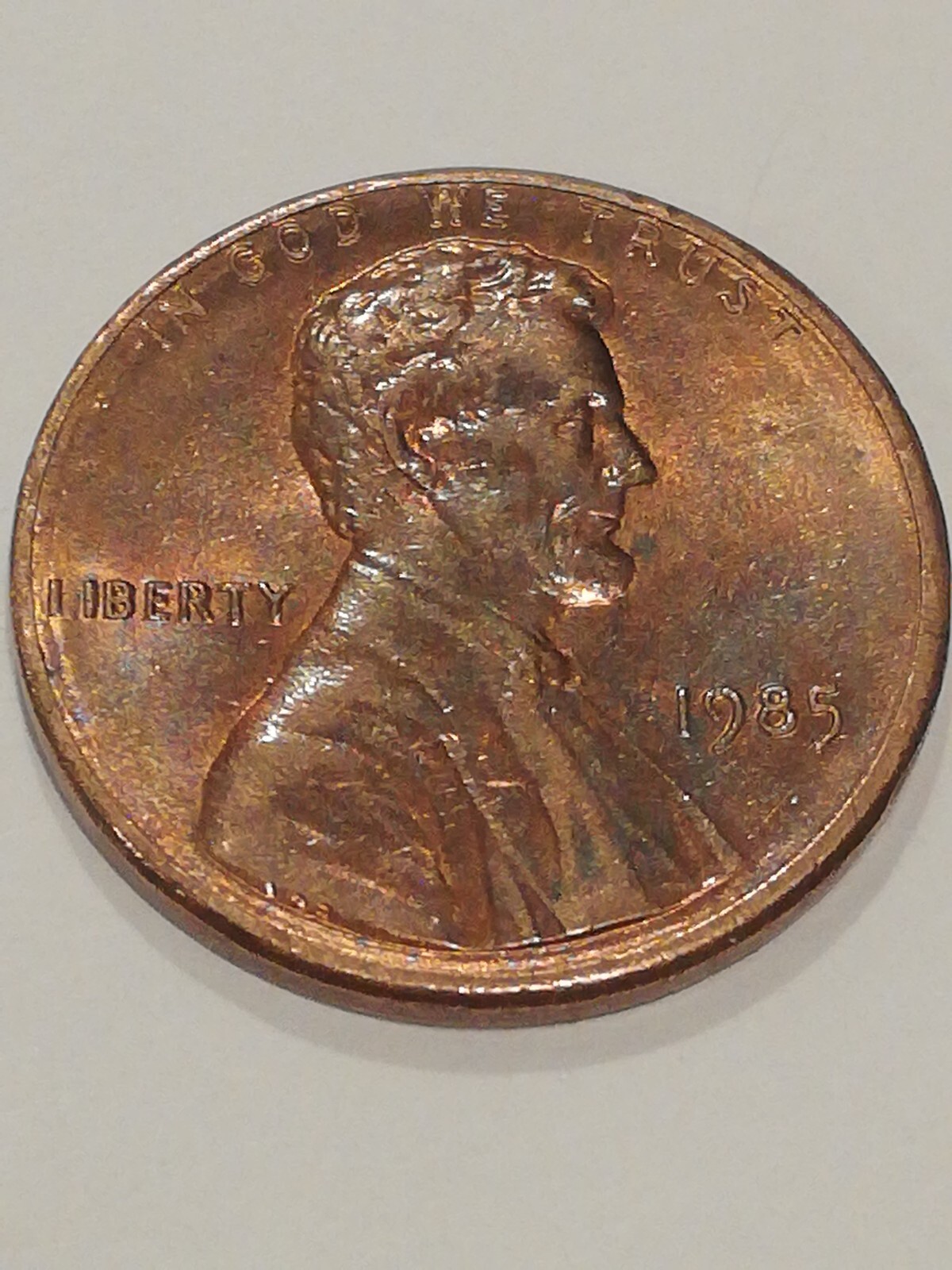 1985 Lincoln Penny No Mint Mark Large Date Great Back Lettering. | eBay