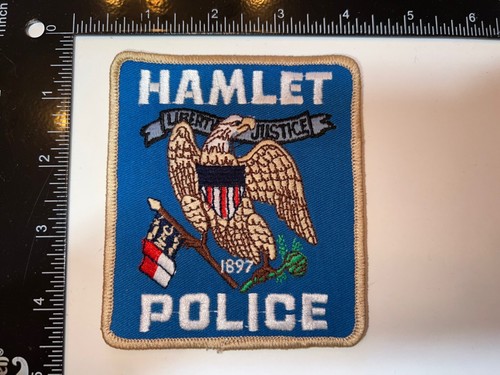 VINTAGE OBSOLETE Hamlet North Carolina NC Police Dept Patch | eBay