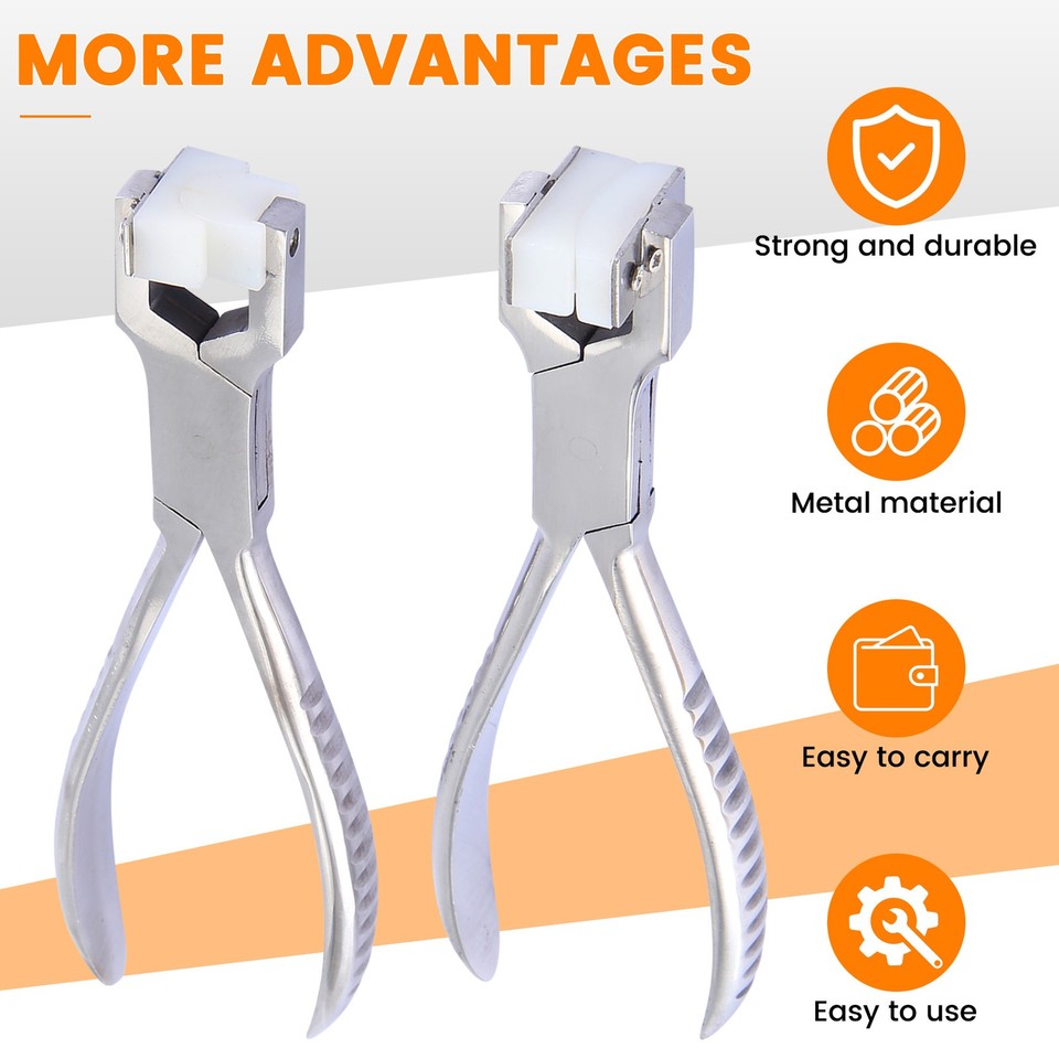 2 Pcs Making Kit Chain Nose Pliers Bending and Wrapping Metal Tool7799 ...
