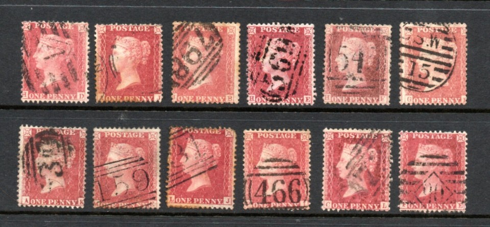 GB Queen Victoria 1d Red Star Stamps. Nice Lot. | eBay UK