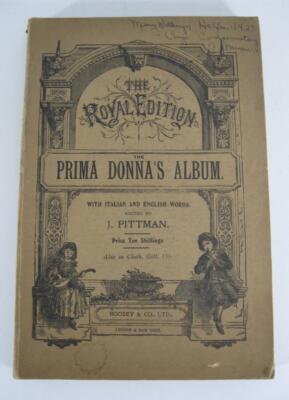 Antique Prima Donna's Album Opera Music Book Piano & Voice Royal ...