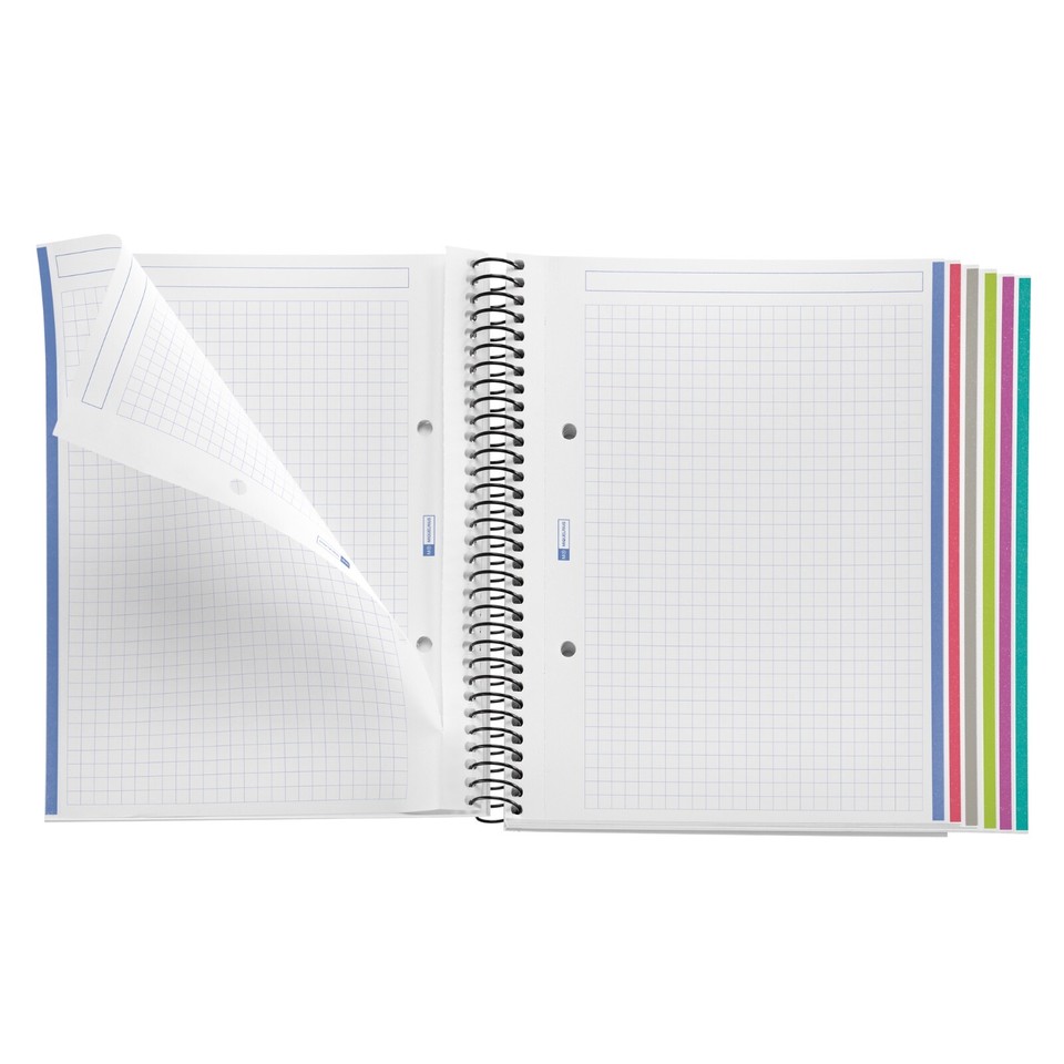 Miquelrius 6-subject Graph Poly Notebook A5 6.5 X 8 - Grey | eBay