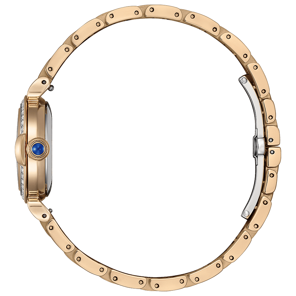 CITIZEN L ROUND Collection EM1123-62X Eco-Drive Solar Watch Gold Green ...