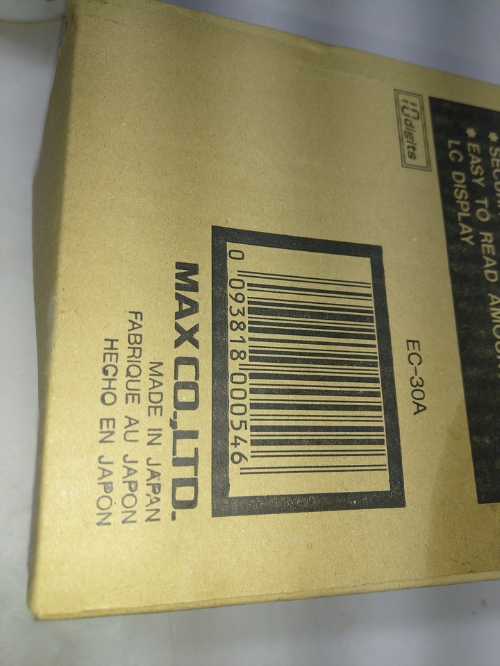 MAX Electronic Checkwriter, 10-Digit, EC30A NEW - OPEN BOX EC-30A | eBay