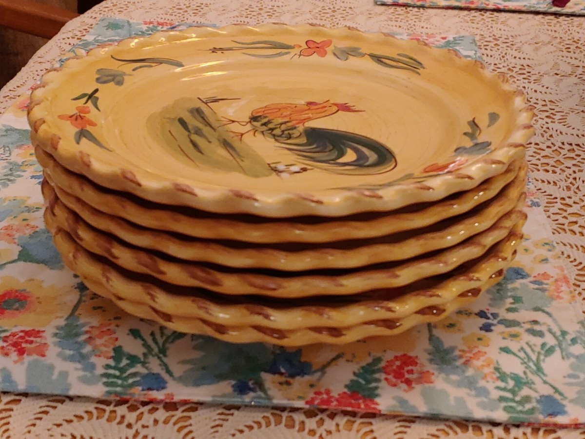 Yellow Country Rooster Tray 250 Kitchen Roosters And Fruit And Flowers