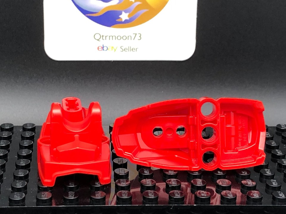 HERO FACTORY Lego Brand Foot with ball joint socket 90661 (pair) Red | eBay