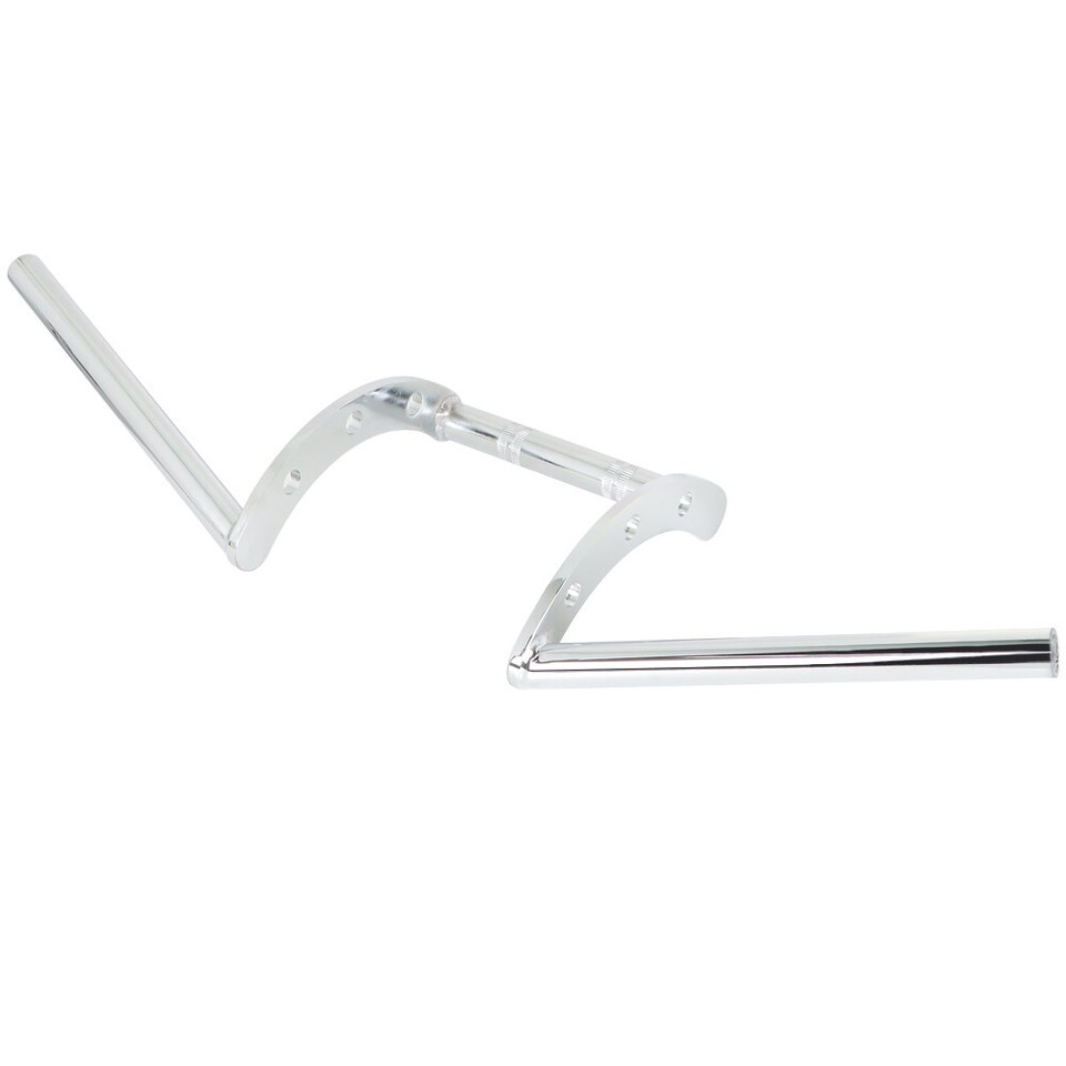 22mm 7/8" Chrome Motorcycle Z Bars Handlebar For Honda Yamaha Suzuki ...