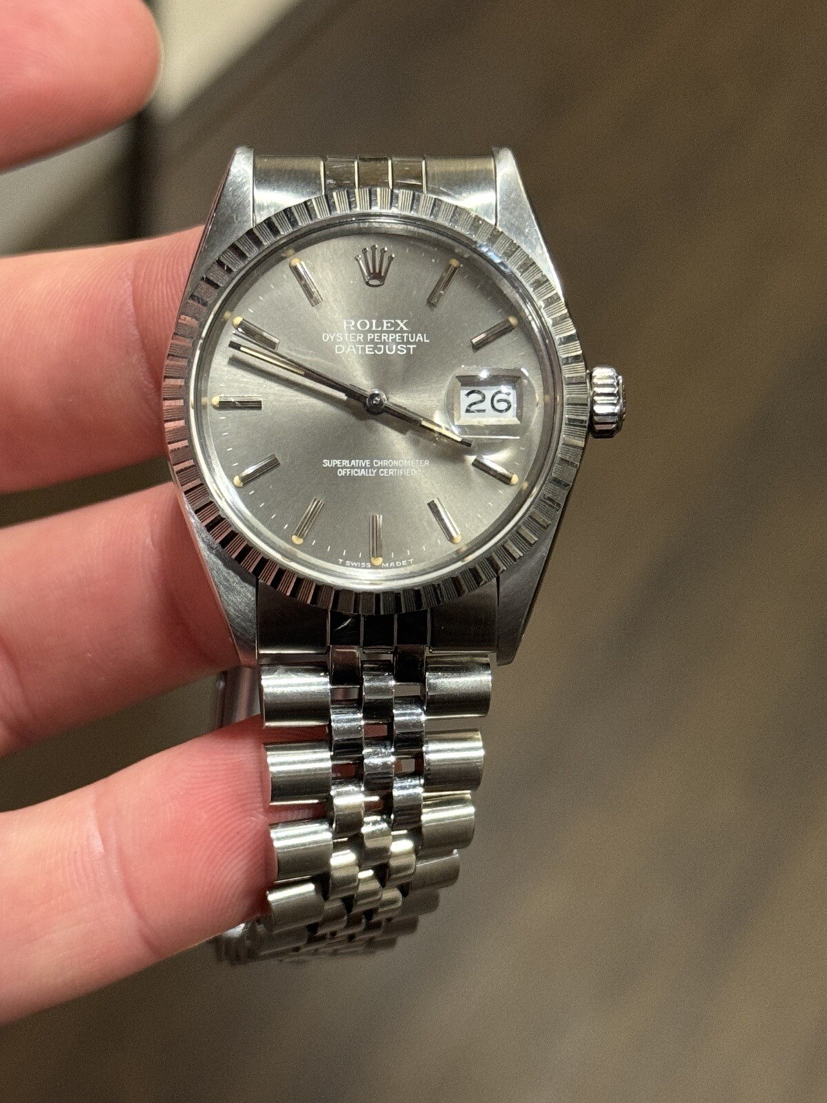 Rolex Datejust 16030 Silver Jubilee Bracelet with Silver Bezel for sale ...