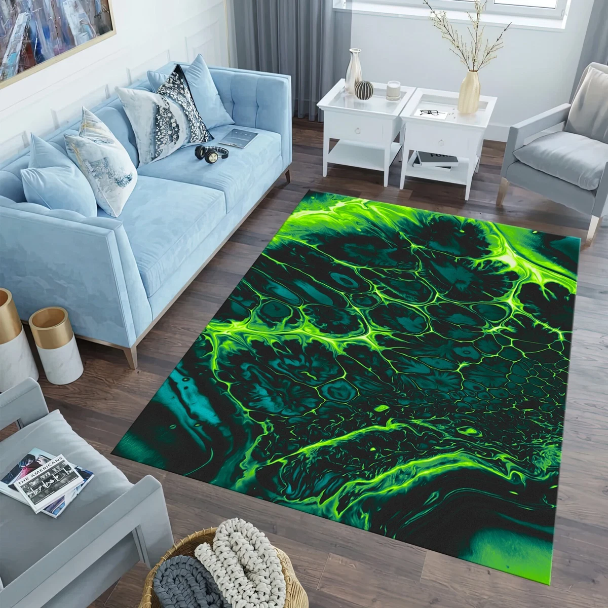 Unique Colorfull Area Rug For Living Room Decoration