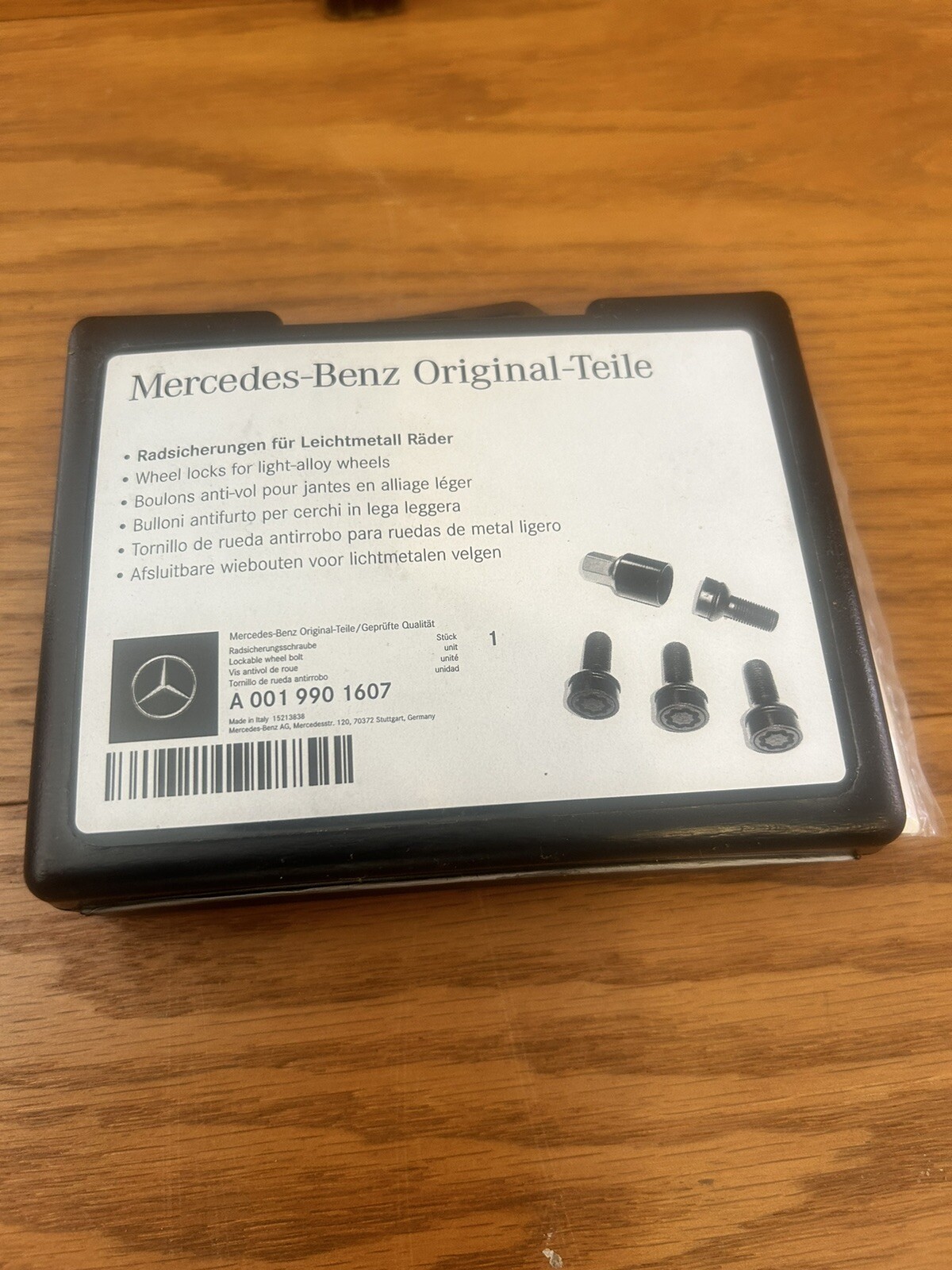 MERCEDES BENZ Wheel 3 Locks for Light Alloy Wheels Factory OEM A001 990 ...