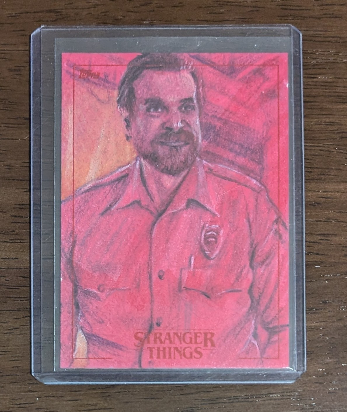 Stranger Things Topps Sketch 1/1 Of Jim Hopper | eBay