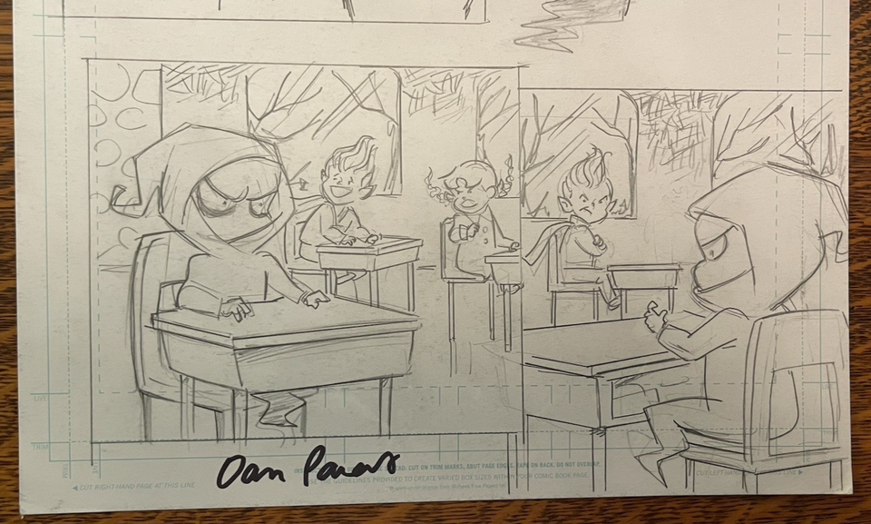 ORIGINAL PENCIL ART~DAN PARENT~11X17"HAND DRAWN & AUTOGRAPHED~SABRINA ...