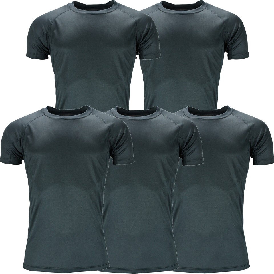 New Mens Breathable T Shirt Wicking Cool Running Gym Top Sports ...