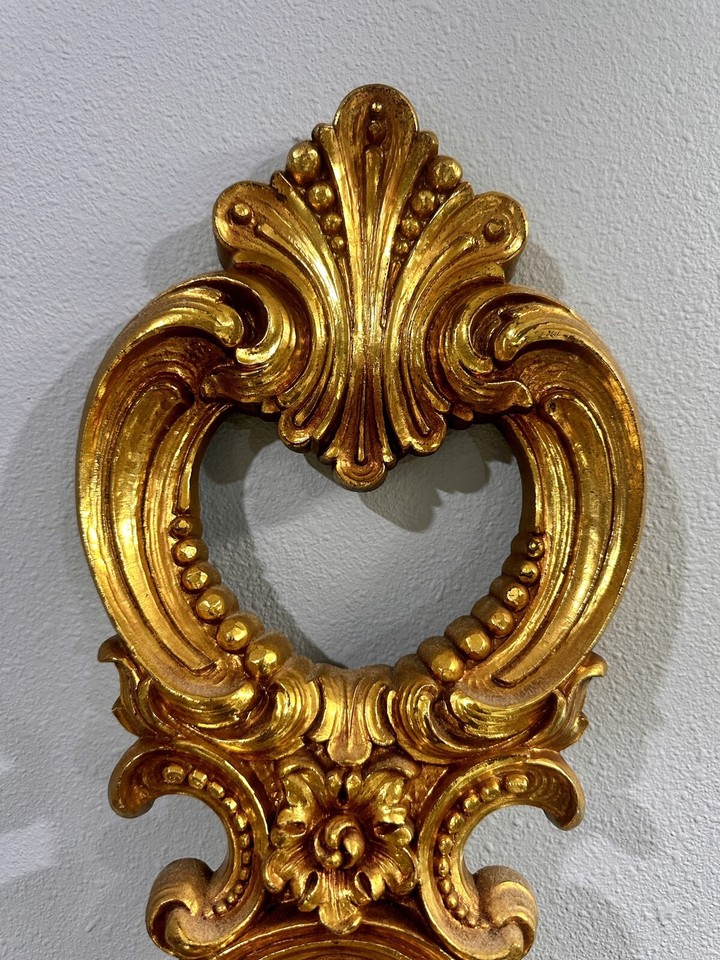 1972 Syroco #3476 Large Spoon Ladle Gold Tone Wall Planter Hollywood ...