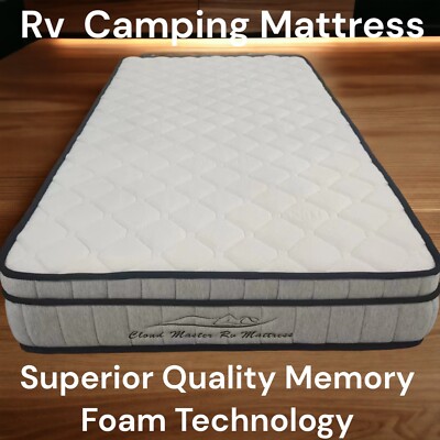 JAYCO SUITABLE CARAVAN MOTORHOME MATTRESS DOUBLE MEMORY FOAM 187cm TALL ...