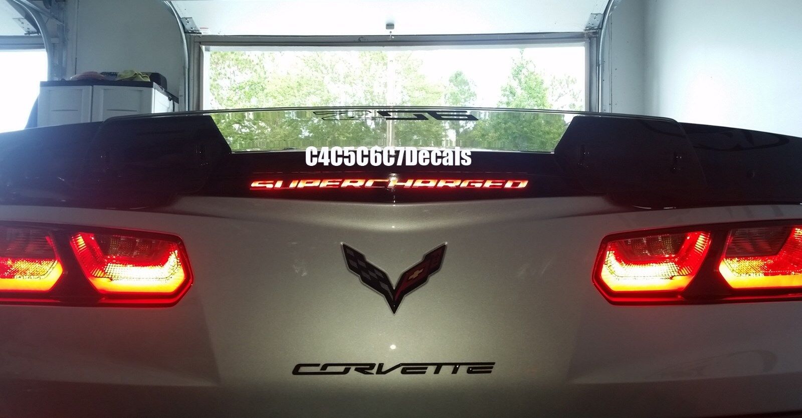 Chevy Corvette C7 3rd brake light decal GRAND SPORT & Z06 ONLY 14 15 16 ...