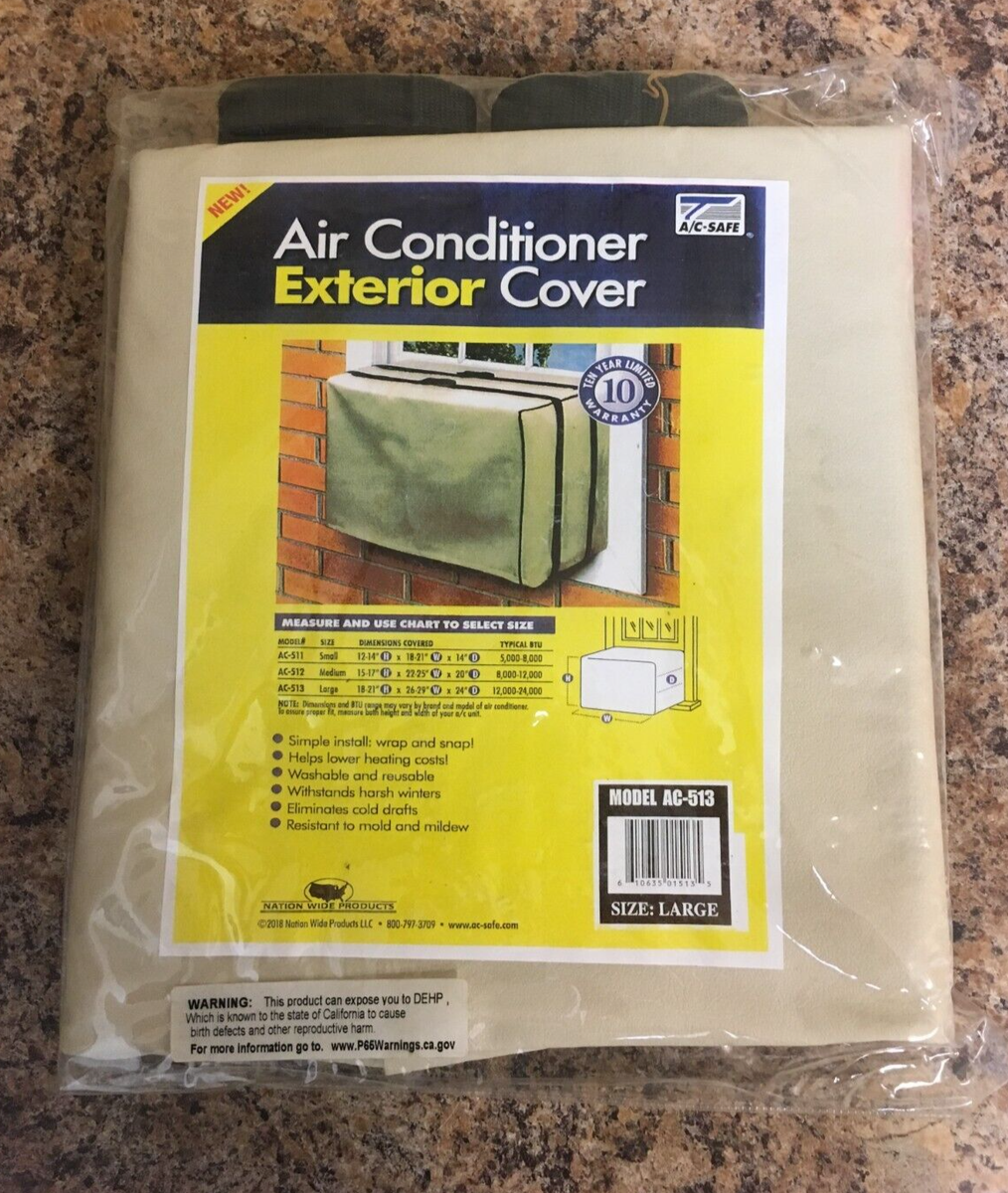 AC Safe AC 513 Air Conditioner Exterior Cover Size Large eBay