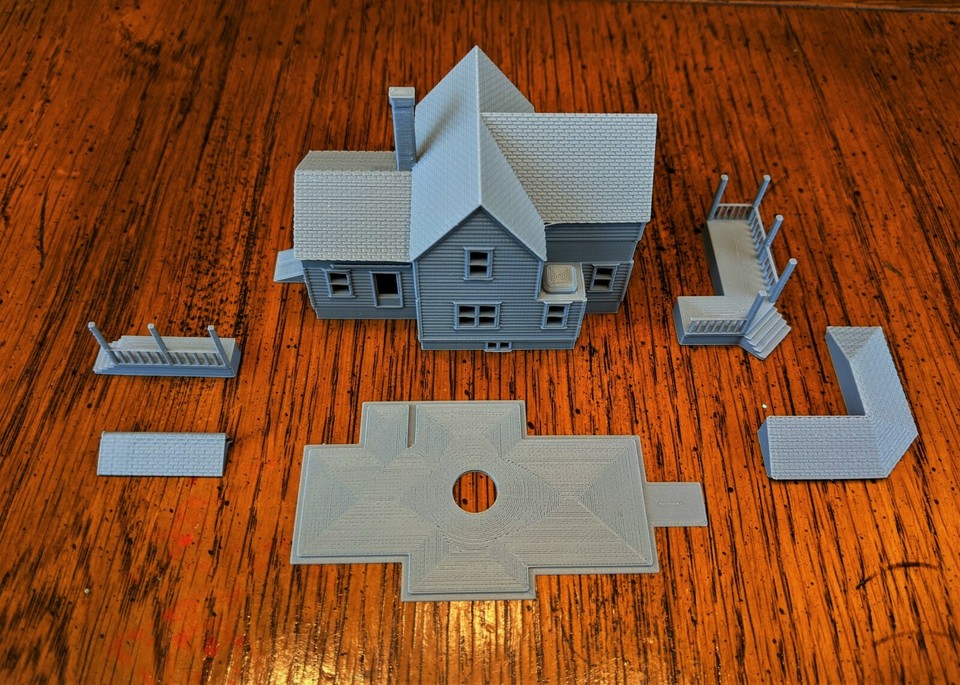 S-Scale - Sears Silverdale 1920s Kit Home - 1:64 Scale Building House ...