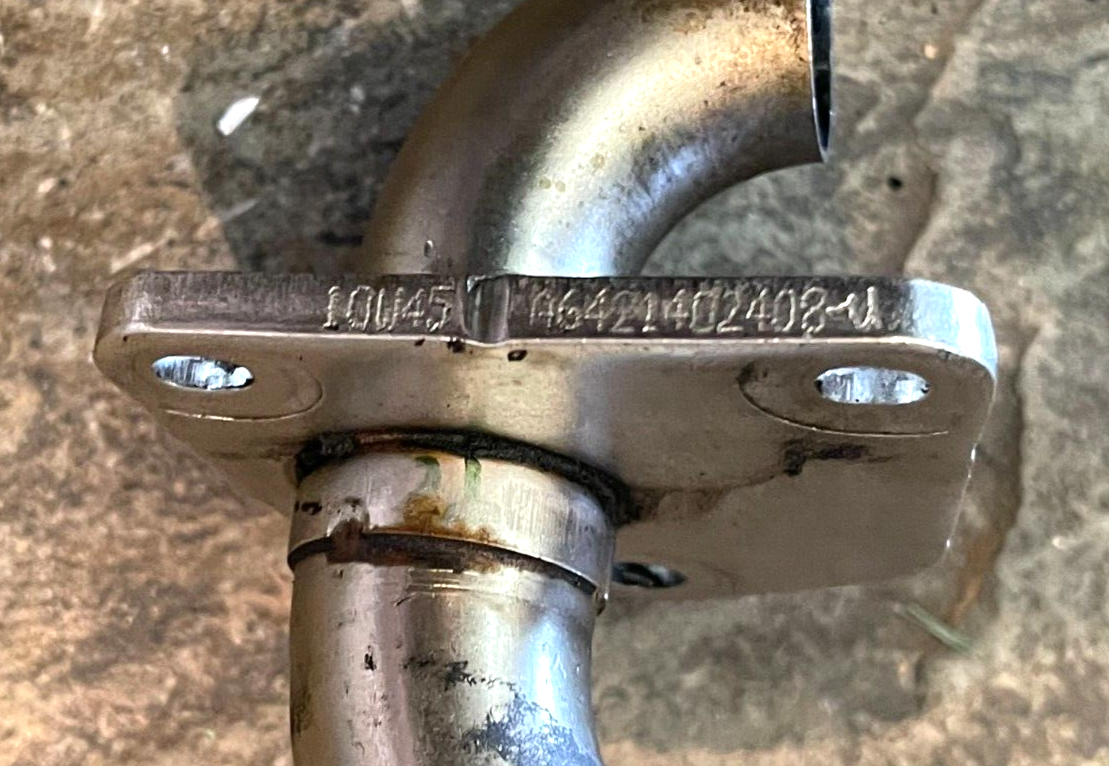 2010 2011 2012 MERCEDES DIESEL GL350 R350 EXHAUST PIPE, 6421402408 ...