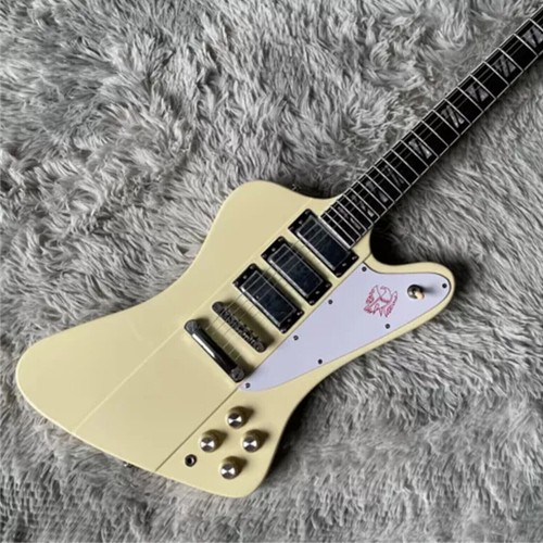 Factory Cream Firebird Electric Guitar Mahogany Body&Neck HHH Pickups 6 ...