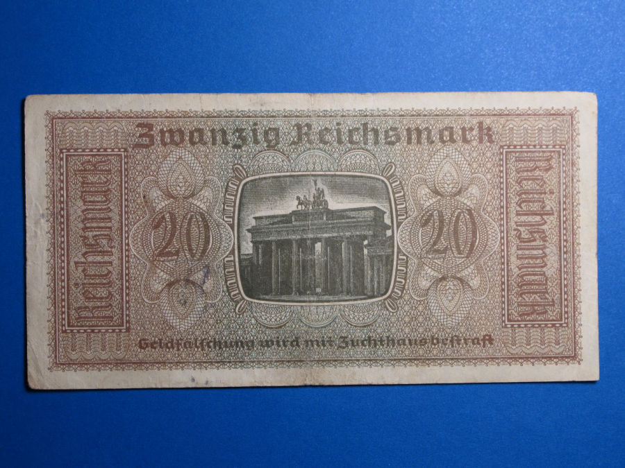 Germany Third Reich 20 Reichsmark Banknote | eBay