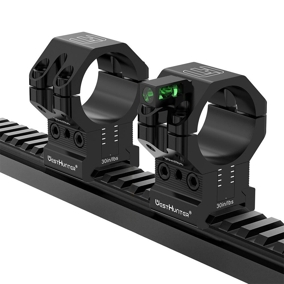 WestHunter Adjustable MOA Height Rings Picatinny Mounts 1"30MM Adjust ...