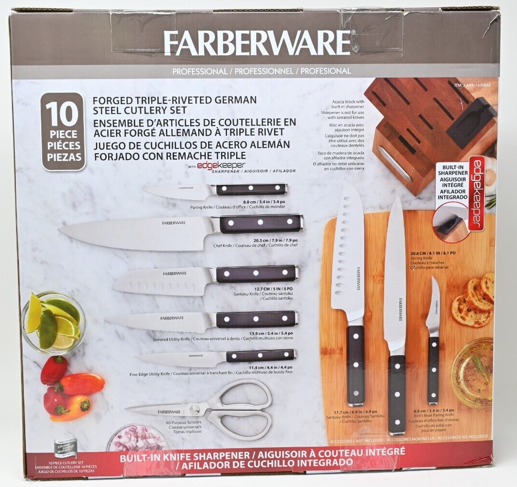 Farberware 10-piece Forged German Steel Cutlery Set | eBay
