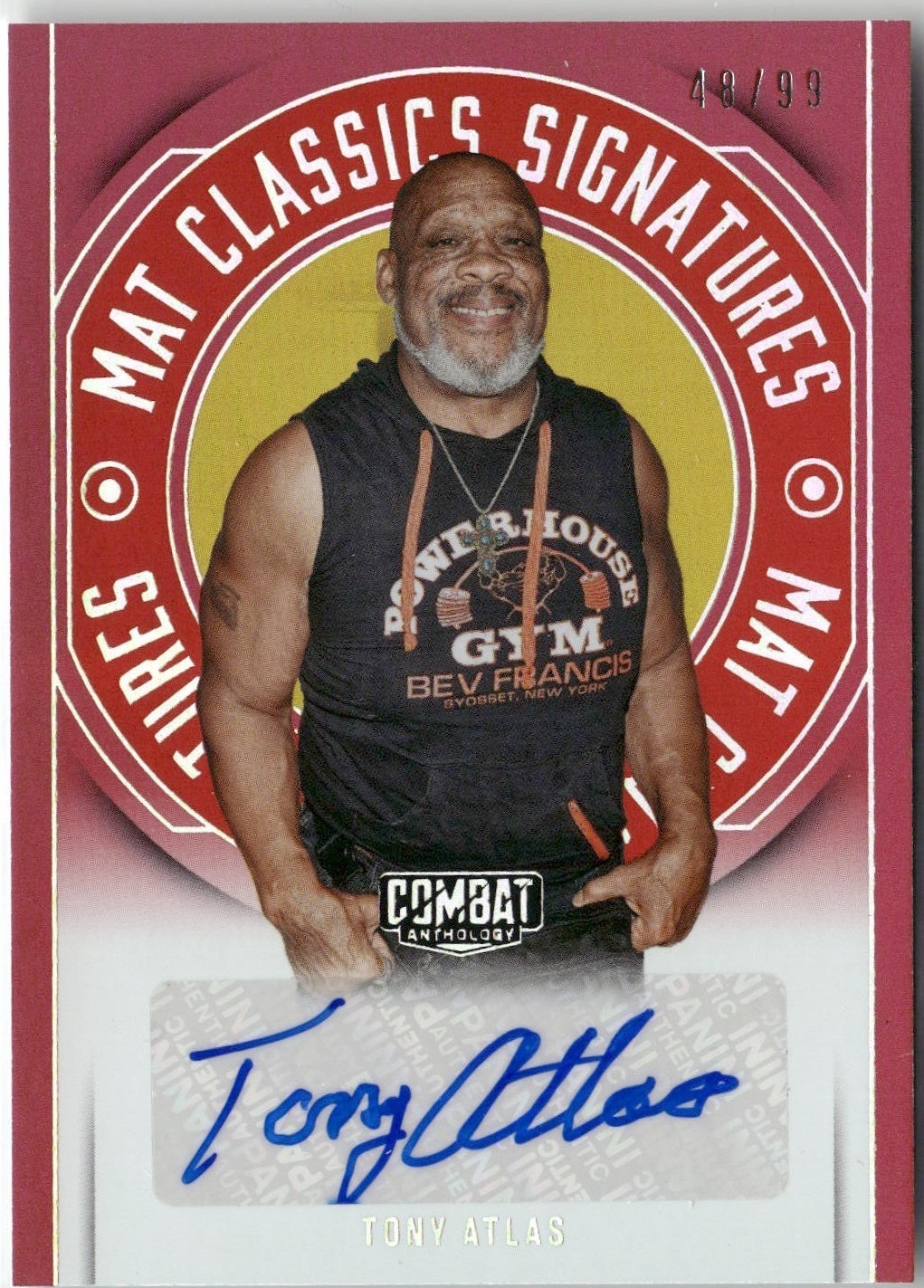 2025 Panini Combat Anthology - Mat Classic Signatures Tony Atlas #MC-27 ...