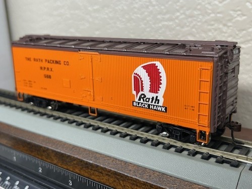 RATH PACKING " WARBONNET " 40ft WOOD SHEATH ICE REEFER - HO Scale- NEW ...