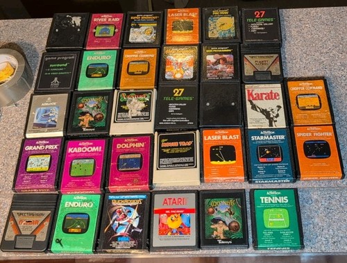 Atari 2600 Lot Of 32 Games Non Working Parts Only Some Rare | eBay