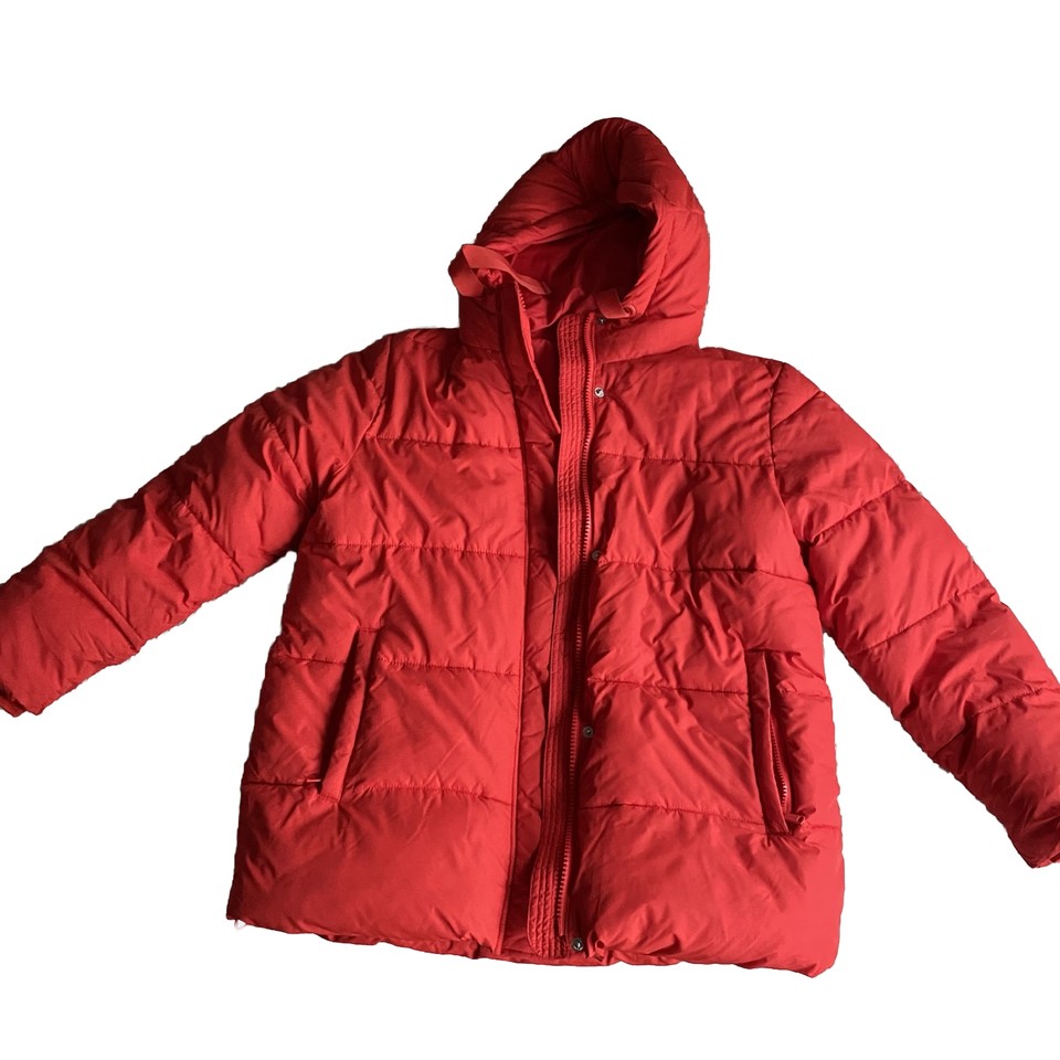 Gap - The Upcycled Puffer Oversized Puffer Coat, Small Tomato Red ...