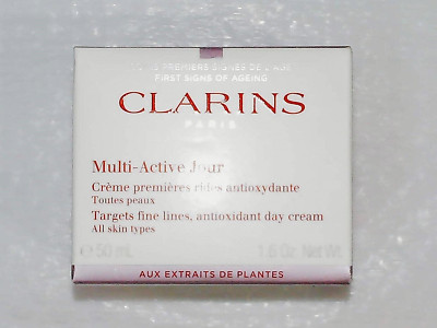 CLARINS MULTI-ACTIVE JOUR TARGETS FINE LINES ANTIOXIDANT DAY CREAM 50ML ...