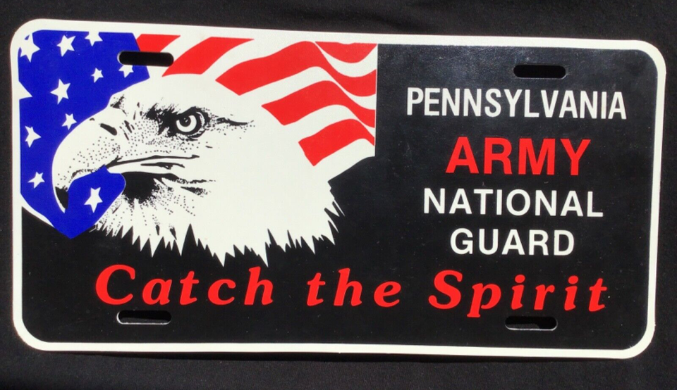 Pennsylvania Army National Guard License Plate Booster PLASTIC Catch ...