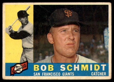 1960 Topps #501 Bob Schmidt G-VG Giants | eBay
