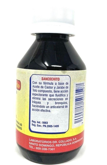 Jarabe Sancochito Dr. Collado Anticatarral 4 FL Oz Expectorante for ...