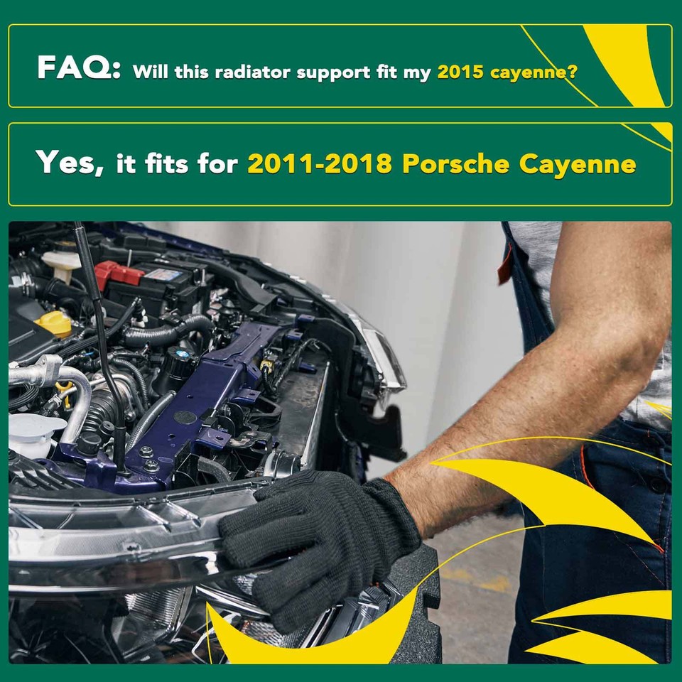 Front Radiator Support Assembly for Porsche Cayenne 2011 2012-2018 ...