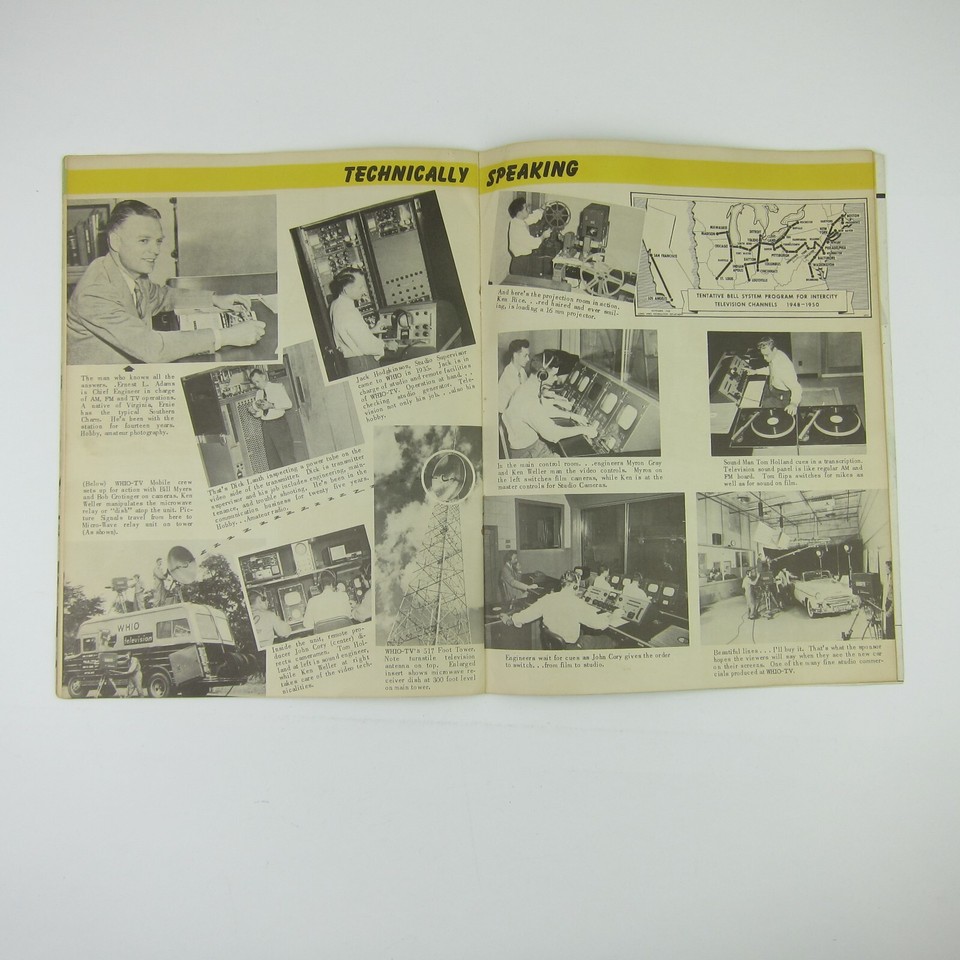 Dayton Ohio WHIO TV Channel 13 Television Photo Album Booklet Vintage ...