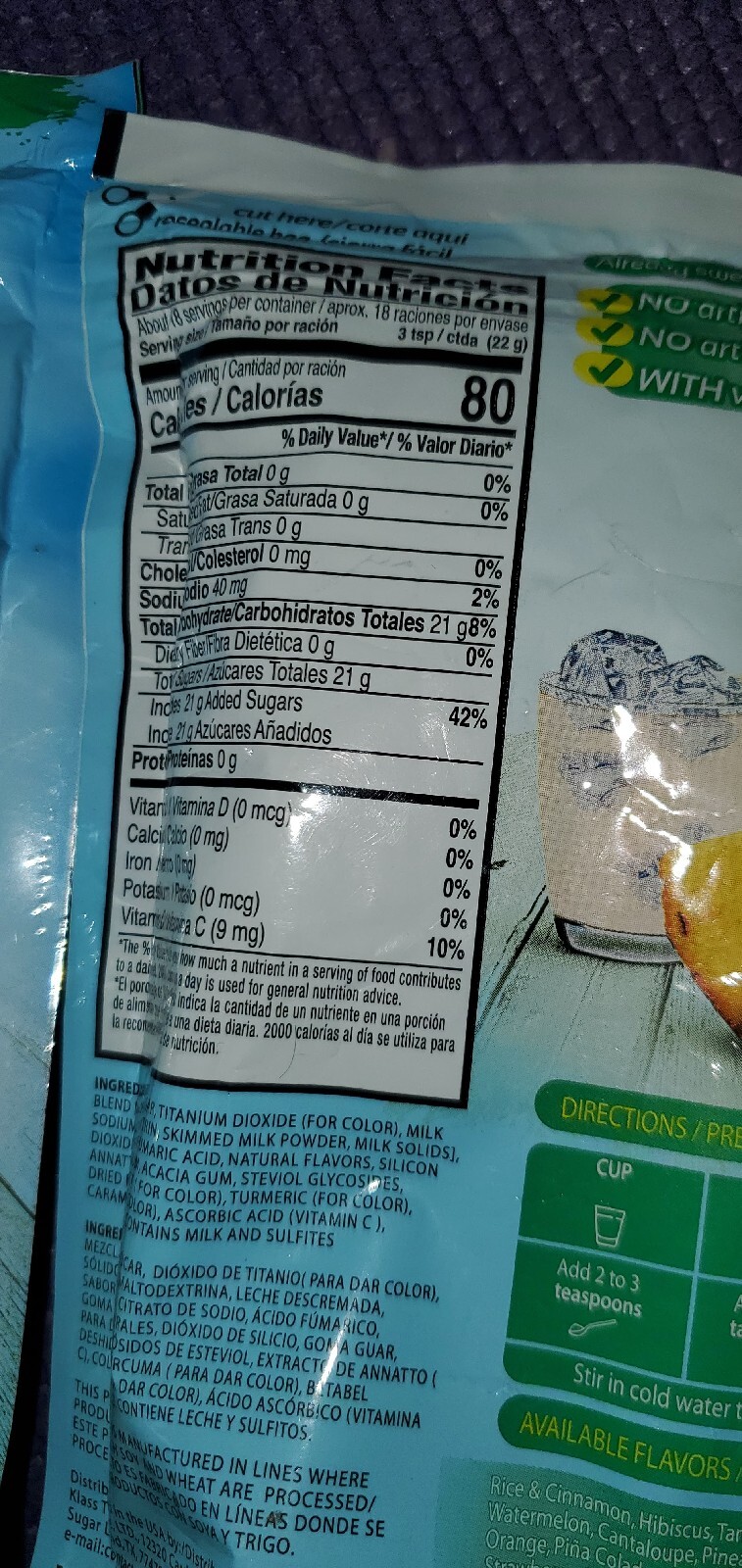 2 PACK KLASS PIÑA COLADA DRINK MIX; 14.1oz. (400g) PER BAG | eBay