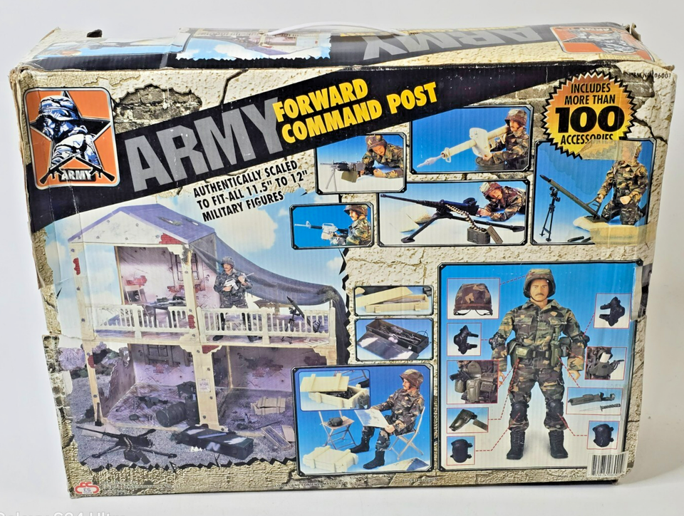 Vintage ES Toys Army Forward Command Post Playset 1/6 Scale | eBay